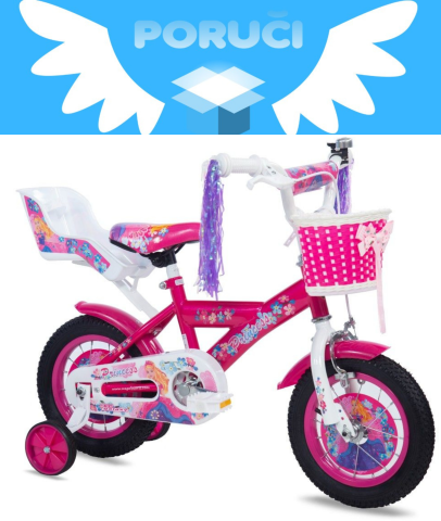 Bicikl dečiji PRINCESS 12 incha roza 460144
