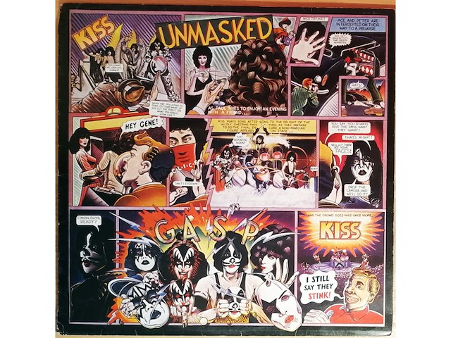LP KISS - Unmasked (1981) VG+/NM, odlična