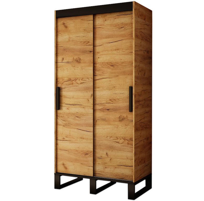 Ormar Loft 2 vrata 100,5x62x212 cm zlatni hrast