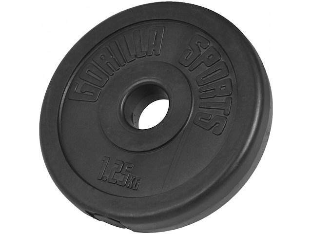 GORILLA SPORTS Teg obložen plastikom (1,25 kg)