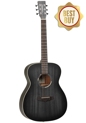 Tanglewood Twbb O | Blackbird Series Orchestra Smokestack Black Satin Acoustic Guitar