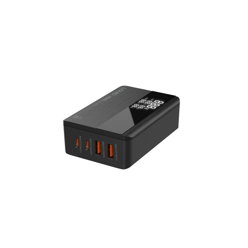 Kucni punjac LDNIO A4808Q SUPER FAST PPS 65W 2xPD 2xUSB crni