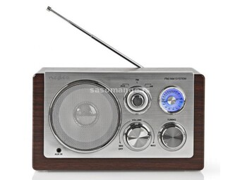 x-RDFM5100BN Prenosni retro radio prijemnik 9W, FM, AUX, 540-1600kHz Brown