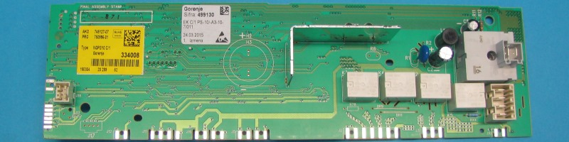 ELEKTRONIKA MODUL VES MASINE GORENJE 499130 C/1 PS-10 A3-10-7 W74Y2 W64Y2 W7 KONFIGURACIJA