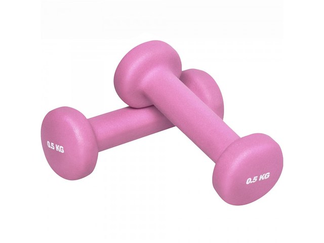 GORILLA SPORTS Set bučica za aerobik (2 x 0,5 kg / Roze)