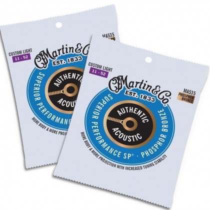 Music box
Martin MA535 phosphor bronze žice za akustičnu gitaru 011
Martin MA535 SP Phosphor Bronze Authentic Acoustic Guitar Strings Custom Light 11-52