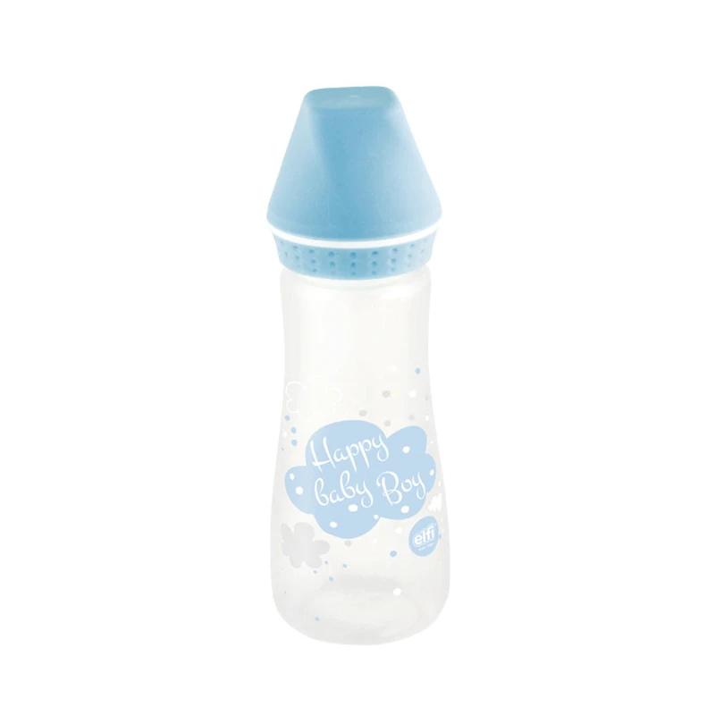 Elfi plastična flašica sa silikonskom cuclom Sweet Baby Plava, 250ml