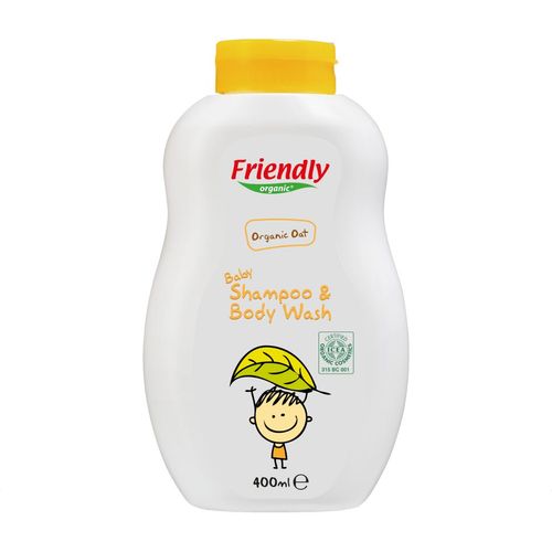 Friendly Organic Bebi šampon za kosu i telo ječam 400ml