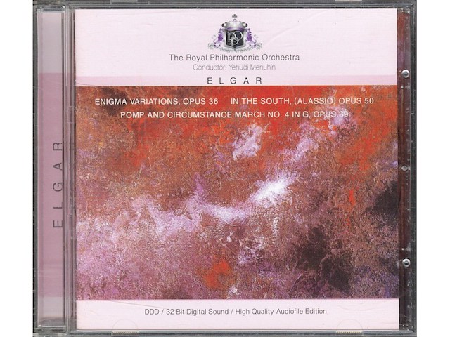 Sir Edward Elgar ‎– Enigma Variations, Opus  CD