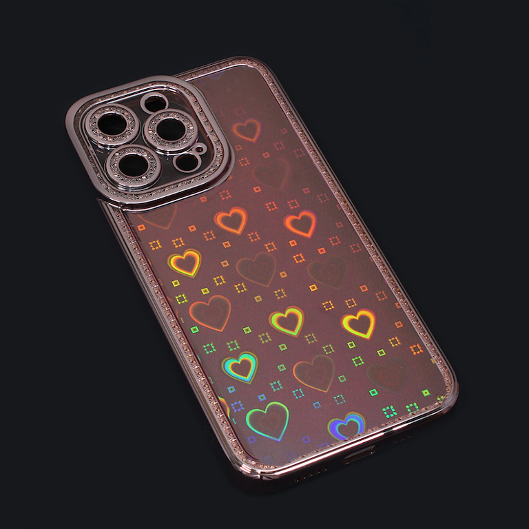 Maska Heart IMD za iPhone 13 Pro 6.1 roze