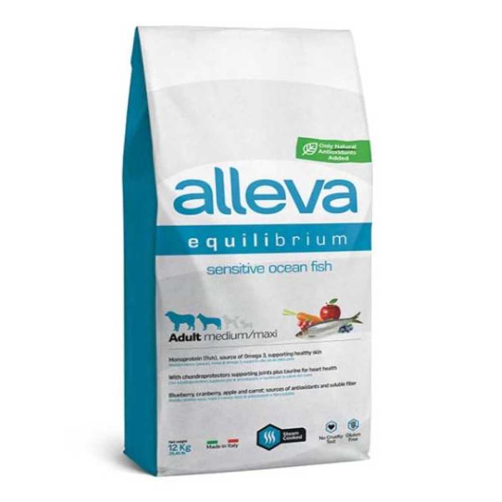 Alleva hrana za pse EQUILIBRIUM SENSITIVE Adult Medium/Maxi - okeanska riba 12kg