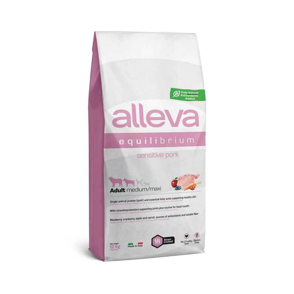 Alleva hrana za pse EQUILIBRIUM SENSITIVE Adult Medium/Maxi - svinjetina 12kg