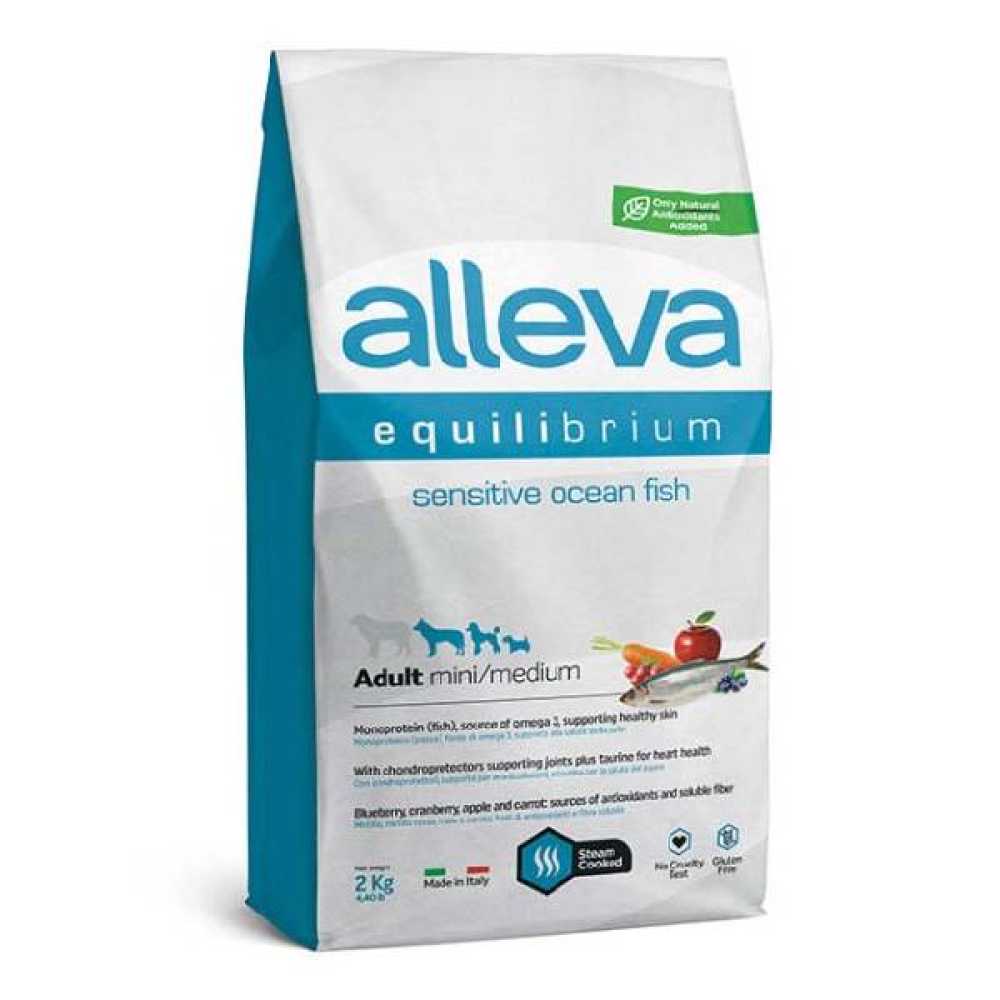 Alleva hrana za pse EQUILIBRIUM SENSITIVE Adult Mini/Medium - okeanska riba 2kg