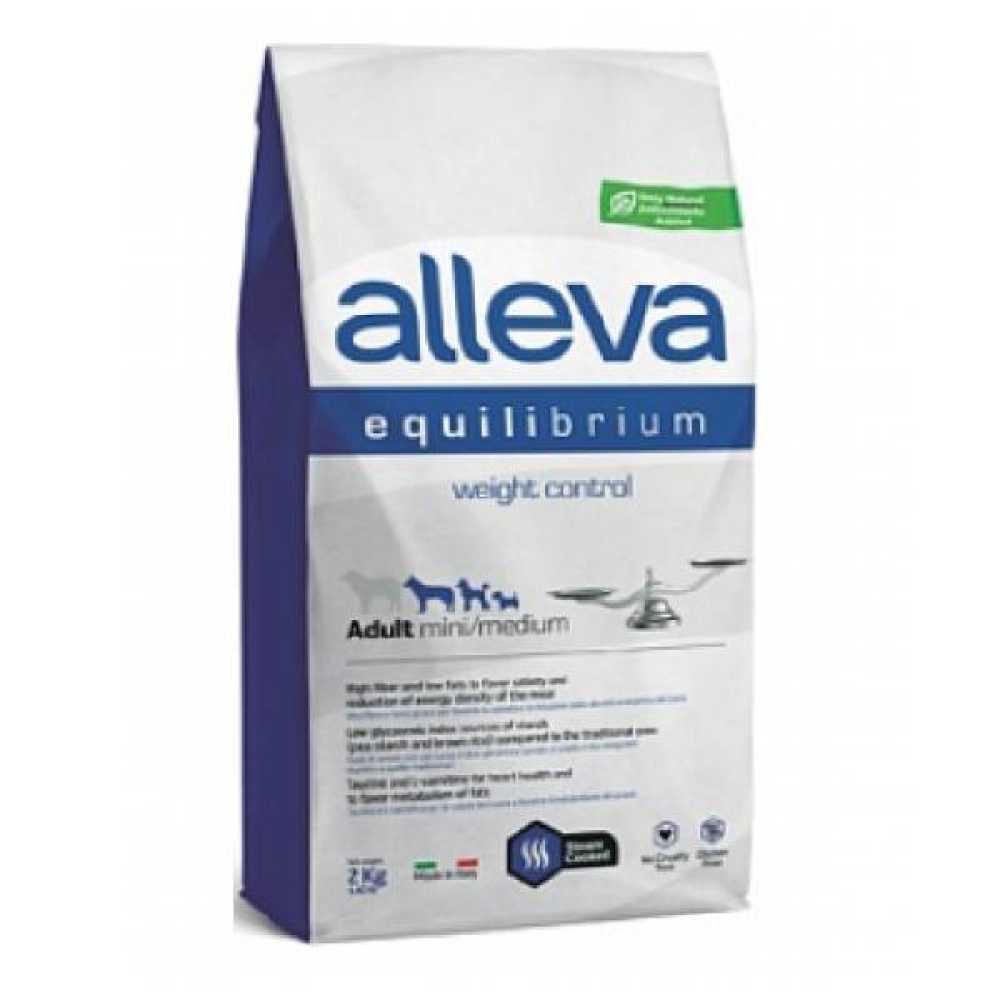 Alleva hrana za pse EQUILIBRIUM WEIGHT CONTROL Adult Mini/Medium - piletina i okeanska riba 2kg