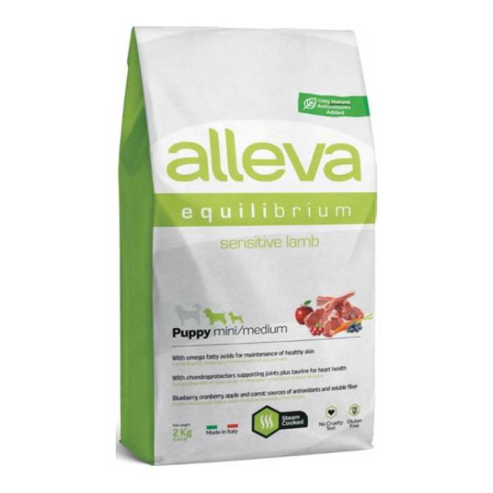 Alleva hrana za štence EQUILIBRIUM SENSITIVE Puppy Mini/Medium - jagnjetina 2kg