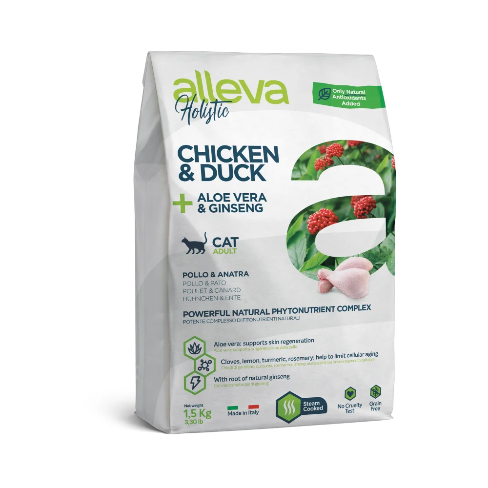 Alleva hrana za mačke HOLISTIC Adult - piletina i pačetina 1.5kg