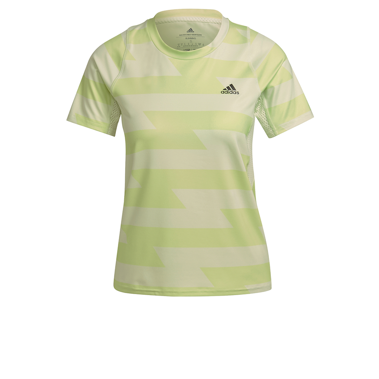Adidas RN FAST AOP TEE, ženska majica za trčanje, zelena