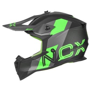 Kaciga NOX Cross 633 Viper Crno – Zelena