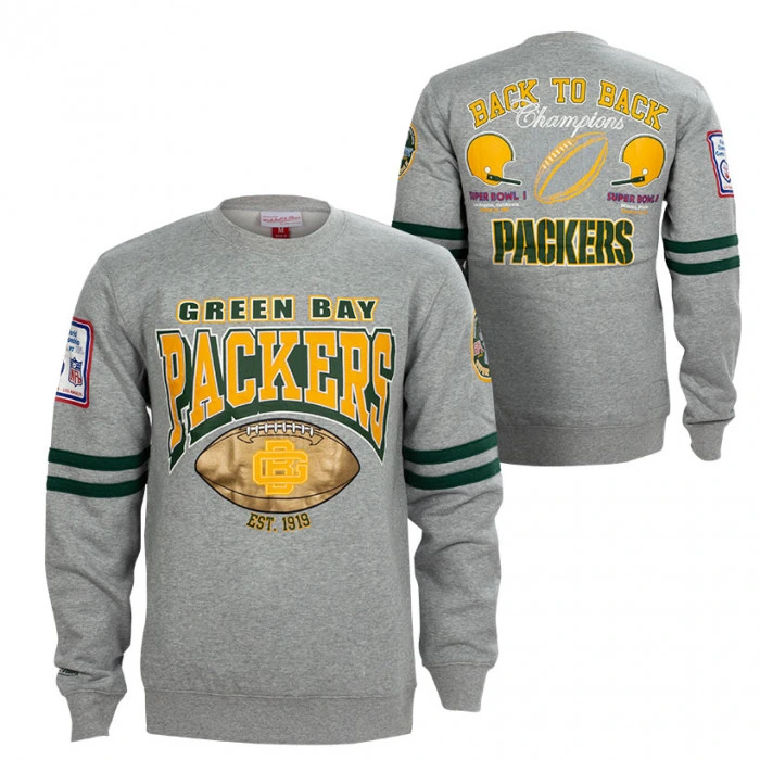 Green Bay Packers Mitchell & Ness All Over Print Crew duks