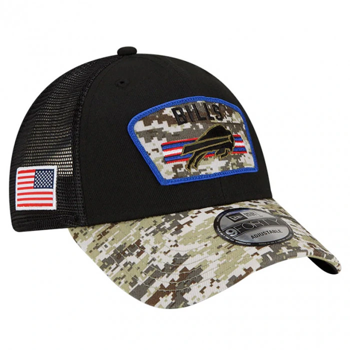 Buffalo Bills New Era 9FORTY Trucker 2021 Salute to Service kačket