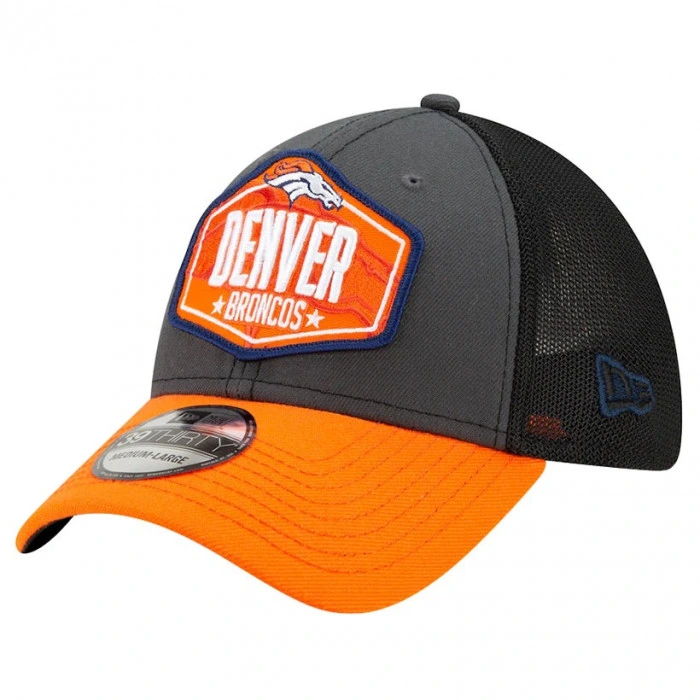 Denver Broncos New Era 39THIRTY Trucker 2021 NFL Official Draft kačket