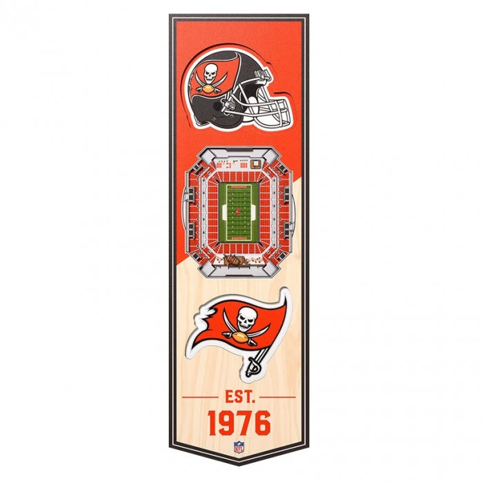 Tampa Bay Buccaneers 3D Stadium Banner slika