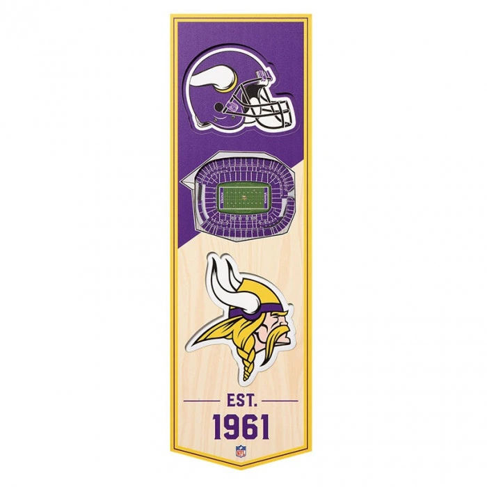 Minnesota Vikings 3D Stadium Banner slika