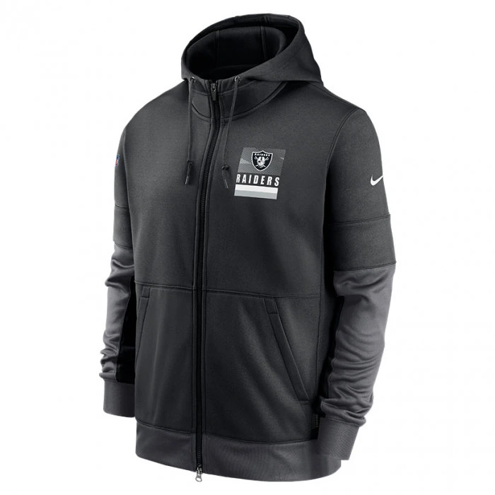 Las Vegas Raiders Nike Lockup Therma Full Zip duks sa kapuljačom