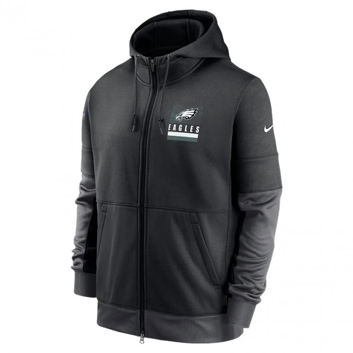 Philadelphia Eagles Nike Lockup Therma Full Zip duks sa kapuljačom