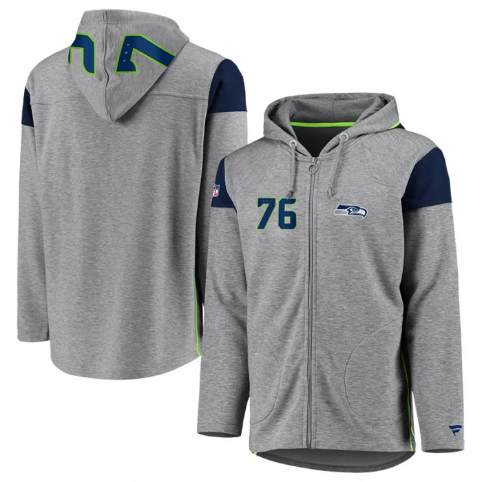 Seattle Seahawks Iconic Franchise Full Zip duks sa kapuljačom