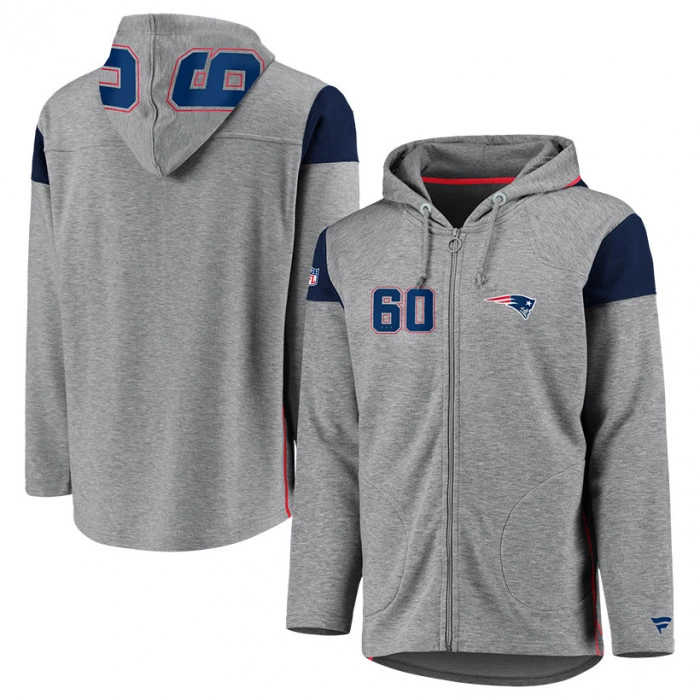 New England Patriots Iconic Franchise Full Zip duks sa kapuljačom