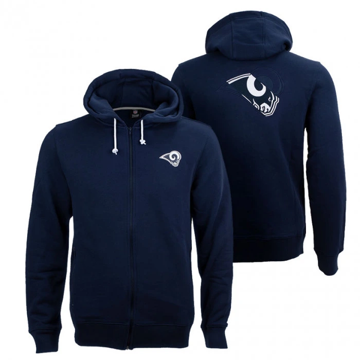 Los Angeles Rams Oversized Split Print Zip Thru duks sa kapuljačom