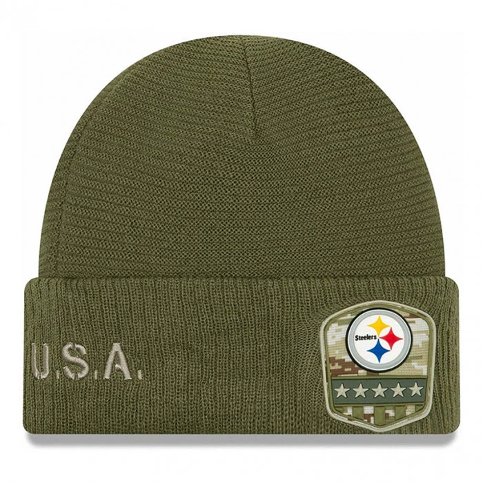 Pittsburgh Steelers New Era 2019 On-Field Salute to Service zimska kapa