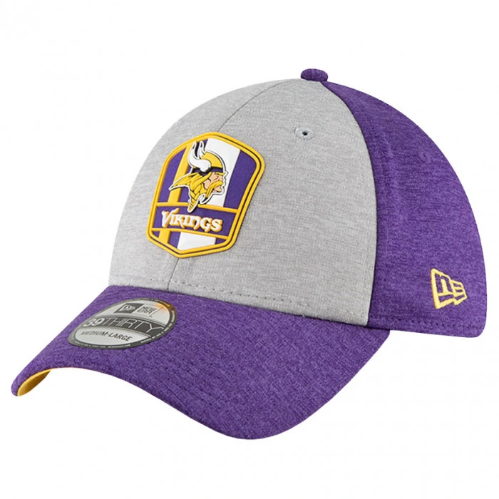 Minnesota Vikings New Era 39THIRTY 2018 NFL Official Sideline Road kačket