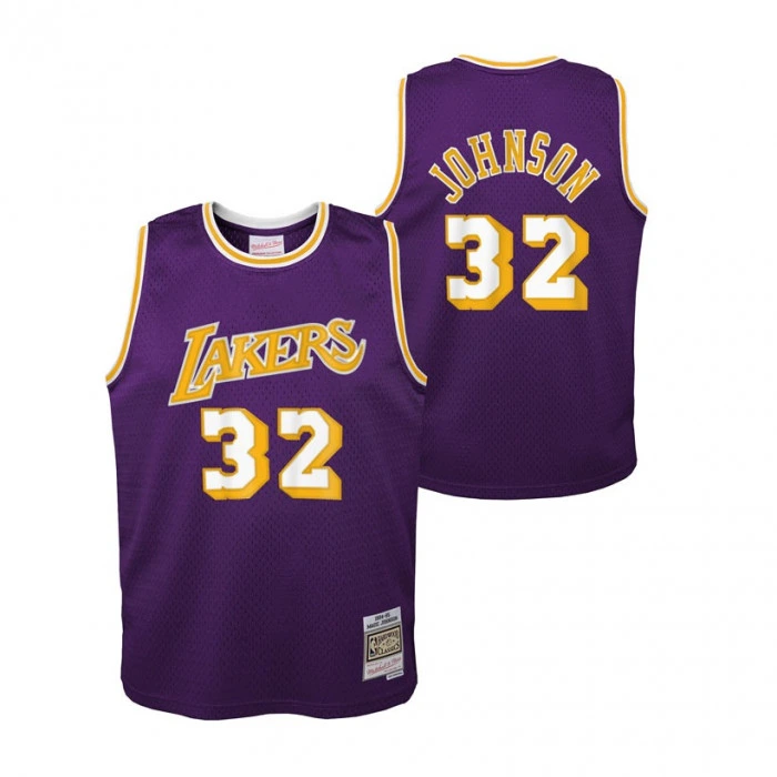 Magic Johnson 32 Los Angeles Lakers 1984-85 Mitchell & Ness Swingman Home dečji dres