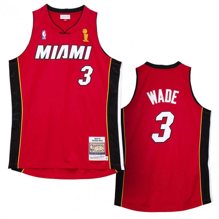 Dwyane Wade 3 Miami Heat 2005-06 Mitchell & Ness Authentic Alternate dres