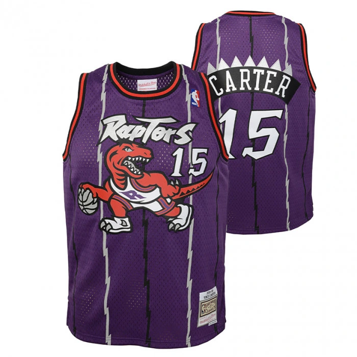 Vince Carter 15 Toronto Raptors 1998-99 Mitchell & Ness Swingman Road dečji dres