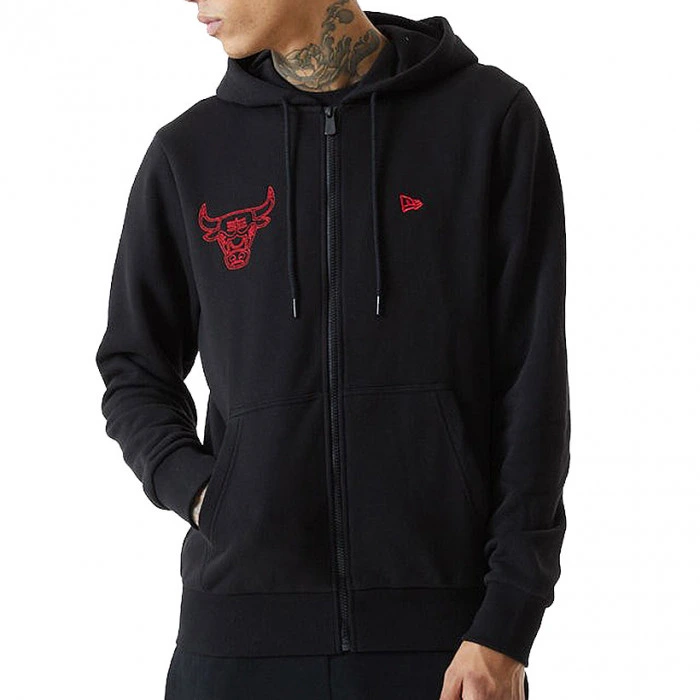 Chicago Bulls New Era Chain Stitch duks sa kapuljačom