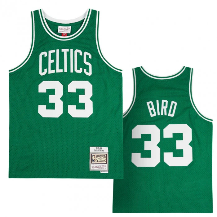 Larry Bird 33 Boston Celtics 1985-86 Mitchell & Ness Swingman dres