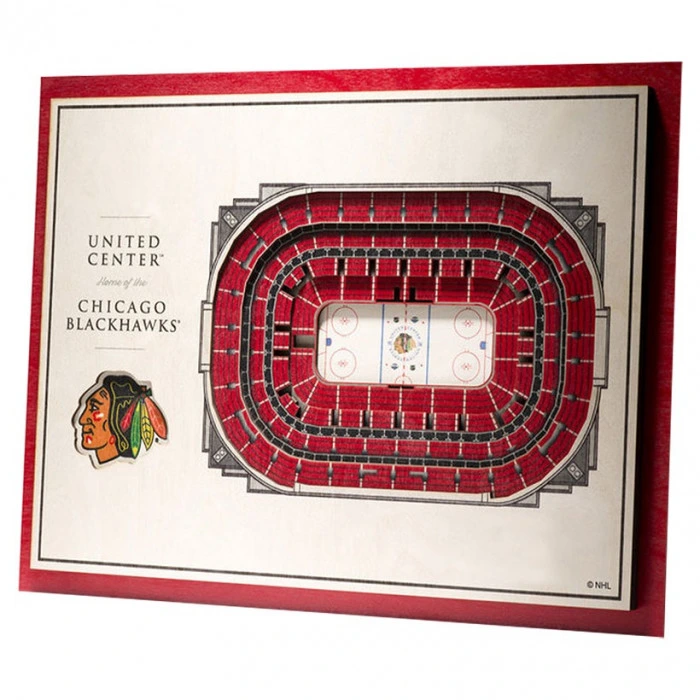 Chicago Blackhawks 3D Stadium View slika