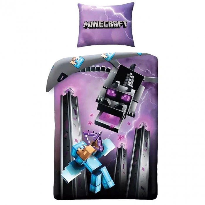 Minecraft obostrana posteljina 140x200