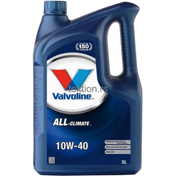 Valvoline All Climate SAE 10W40 5Lit.