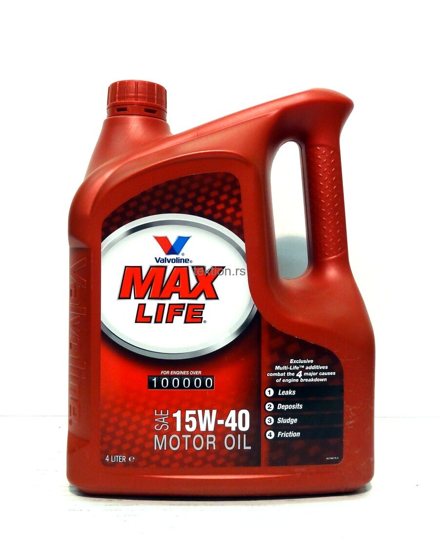 Valvoline Max Life SAE 15W40 4Lit.