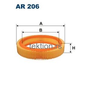 Filtron AR206 filter vazduha Ford Escort III/IV/Fiesta I/II/III/Orion 1.0/1.1/1.3