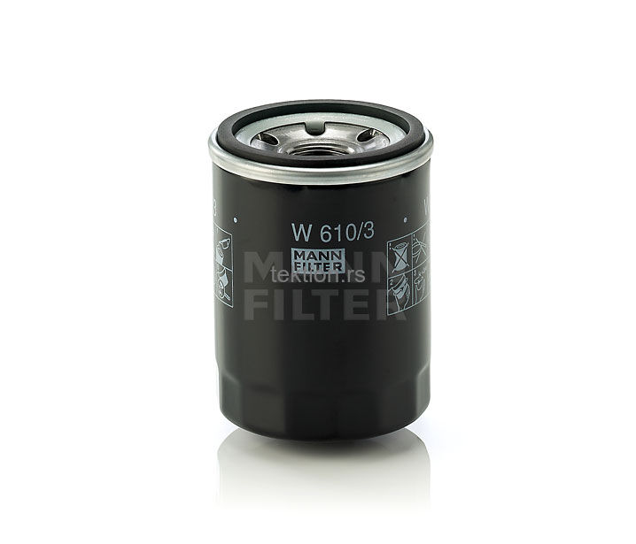 Mann W 610/3 filter ulja Zastava 10 / Fiat 500/500L/Brava/Bravo/Marea/Punto I/II/III/Panda II/III/Stilo 1.2/1.4