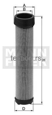 Mann CF 1414 filter vazduha dopunski gradjevinska mehanizacija