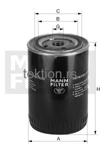 Mann W 950/38 filter ulja JCB