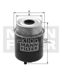 Mann WK 8113 filter goriva JCB
