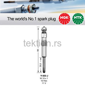 NGK Y-503J grejač Fiat/Peugeot/Citroen