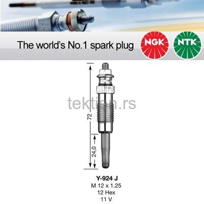 NGK Y-924J grejač Fiat/Opel/BMW